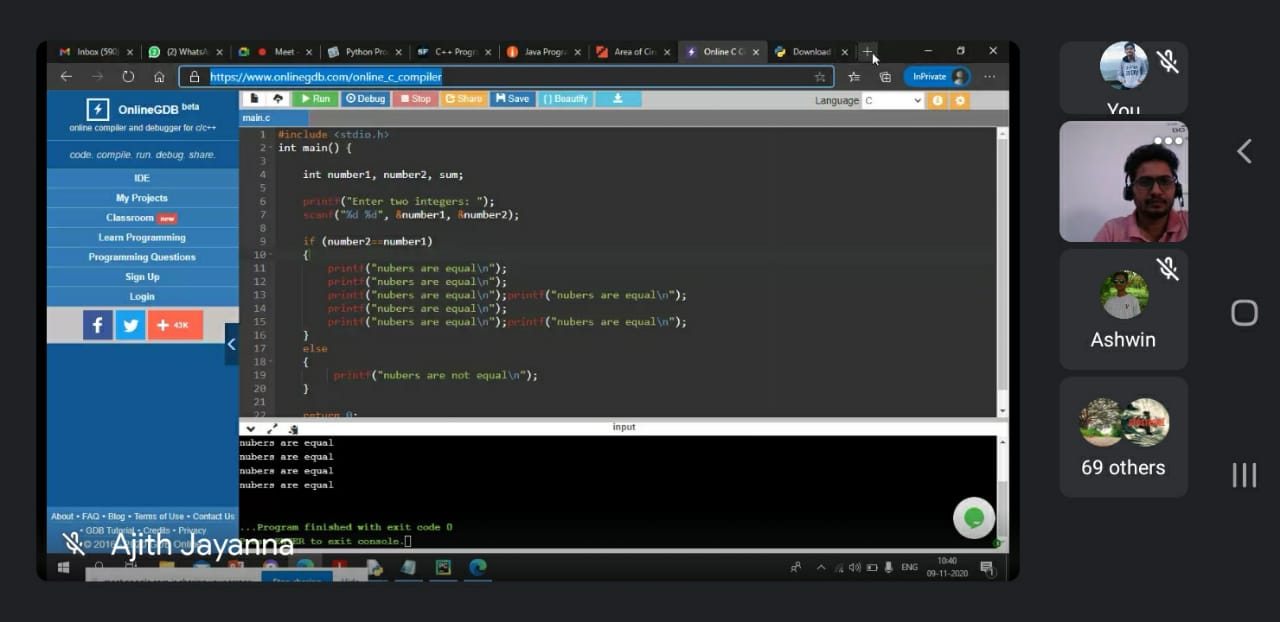 Python Programming - New Horizon College